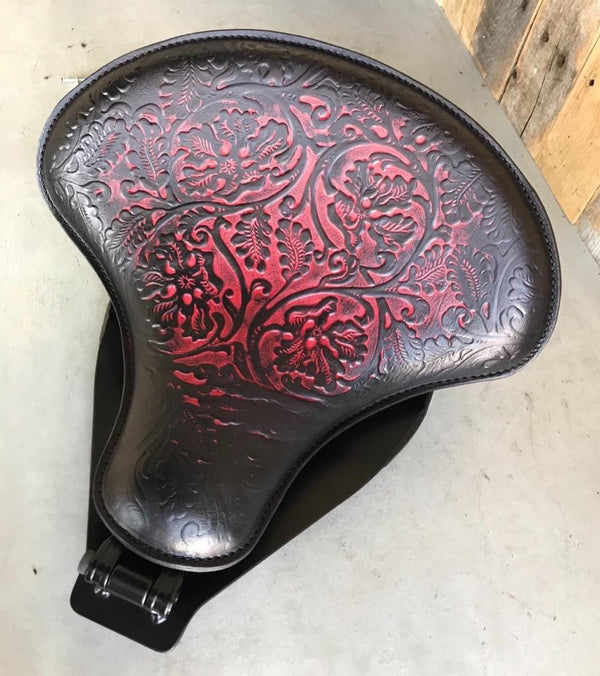 2025-2025 Indian Scout Bobber Spring Seat Pad Red Oak Leaf Mounting Kit ...