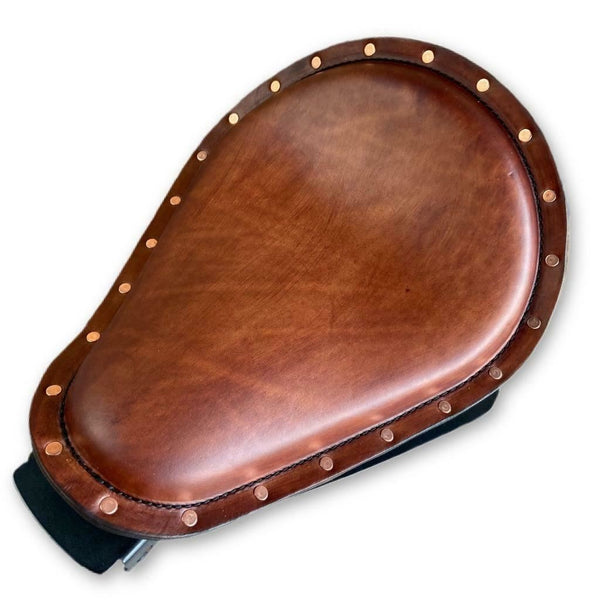 2010-2022 Sportster Harley Spring Brown Leather Seat P-Pad Conversion ...