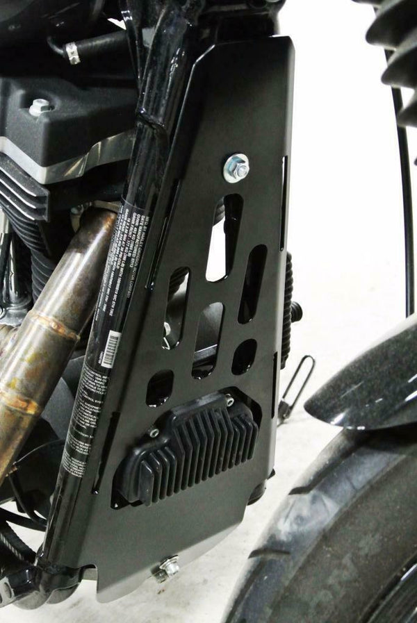 2006-2017 Black Harley Dyna Frame Engine Rock Guard Fits All Models Se ...