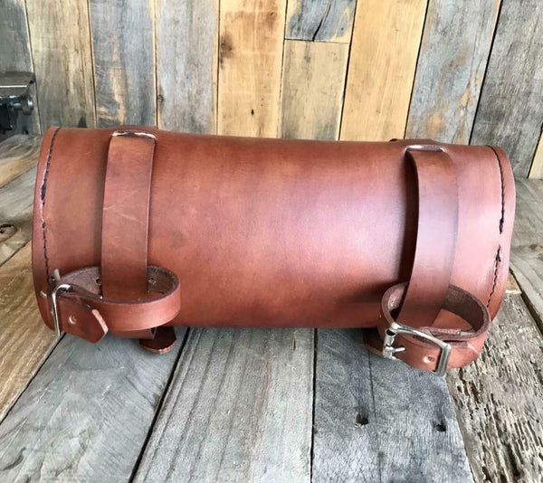 Tool Roll Harley Sportster Softail Chopper Bobber Indian Dyna Honda Brn ...
