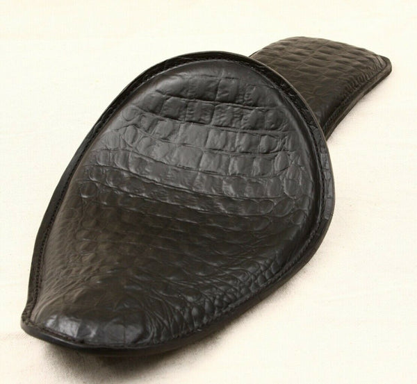 Spring Solo Seat P-Pad Chopper Harley Sportster Bobber Black Alligator ...